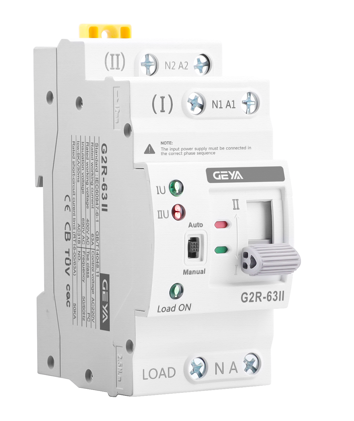 GEYA Automatic transfer switch 2P 63 Amp AC - NovusDash Shop